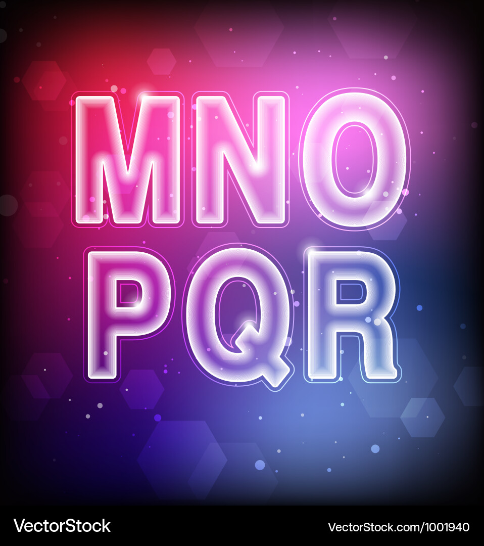 Abstract font m-r Royalty Free Vector Image - VectorStock