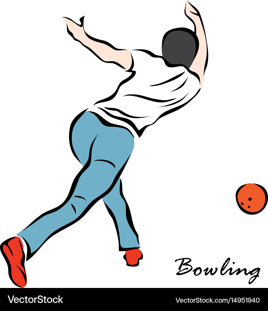 Bowling Royalty Free Vector Image - VectorStock