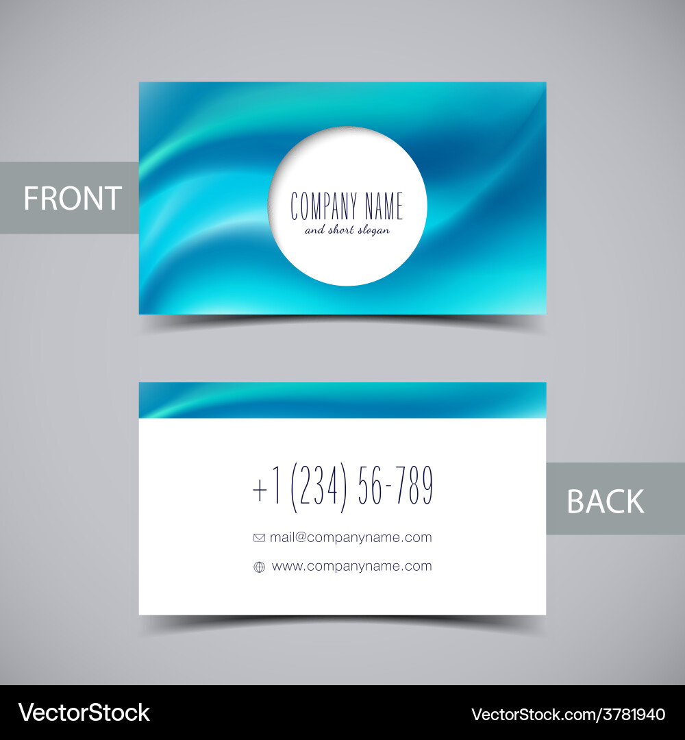 Business card Royalty Free Vector Image - VectorStock