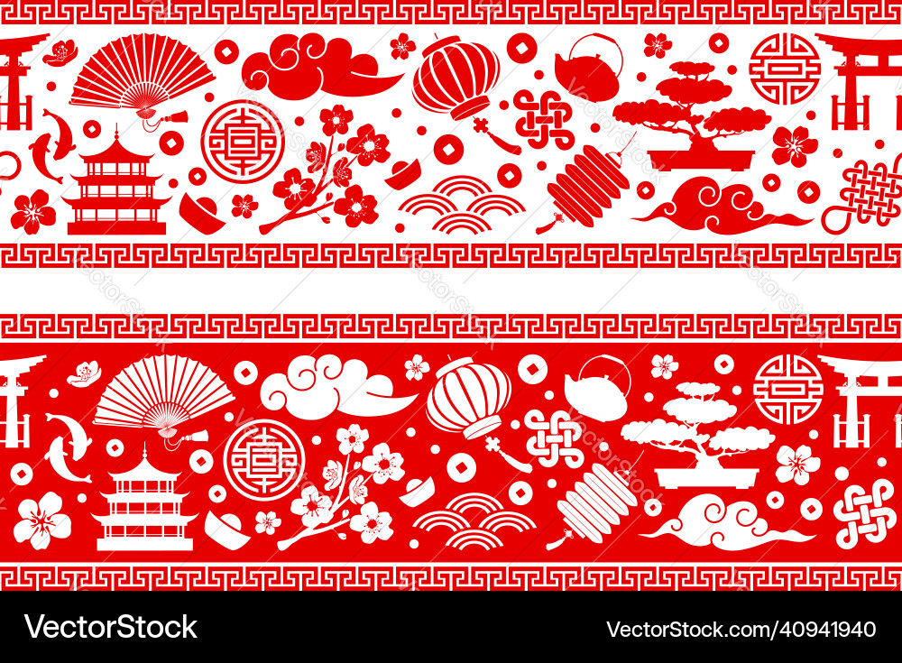 Chinese Border Pattern Vector