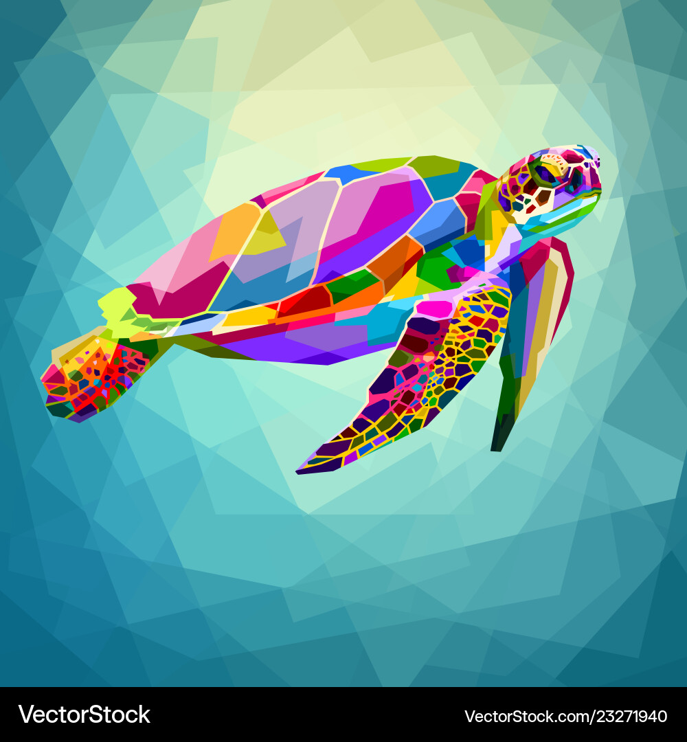 Low Poly Turtle Vector Images (85)