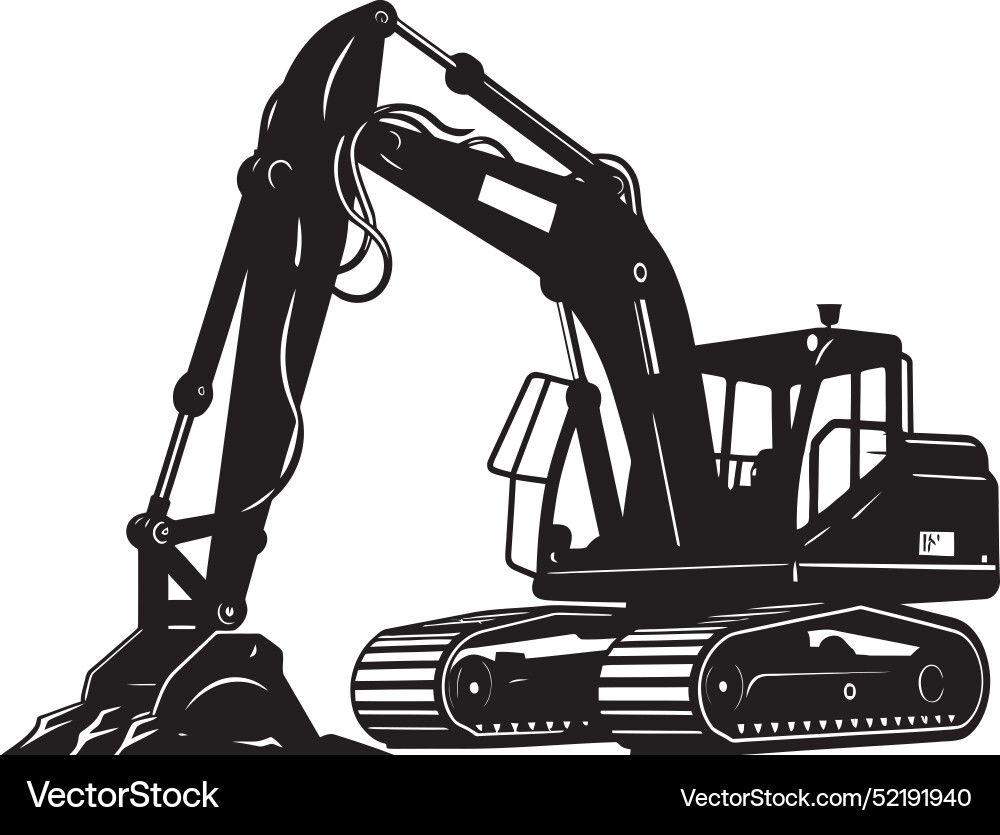 Excavators in agriculture modernizing farming Vector Image