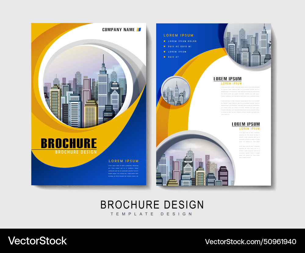 Flyer or cover design Royalty Free Vector Image