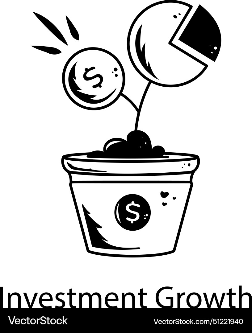 Investment growth Royalty Free Vector Image - VectorStock