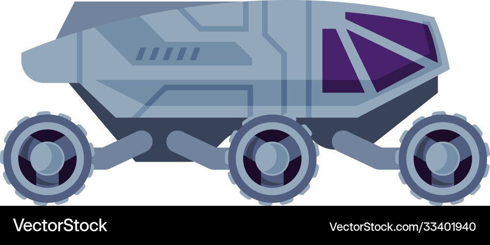 Space rover robotic autonomous vehicle cosmos Vector Image