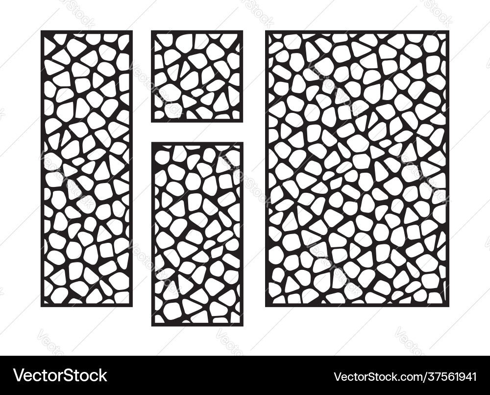 Abstract Geometric Panel Template Royalty Free Vector Image