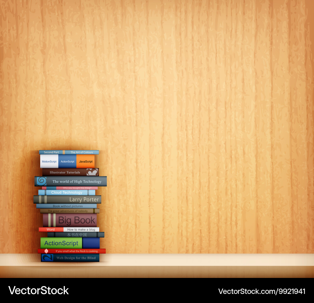 Books Royalty Free Vector Image - VectorStock