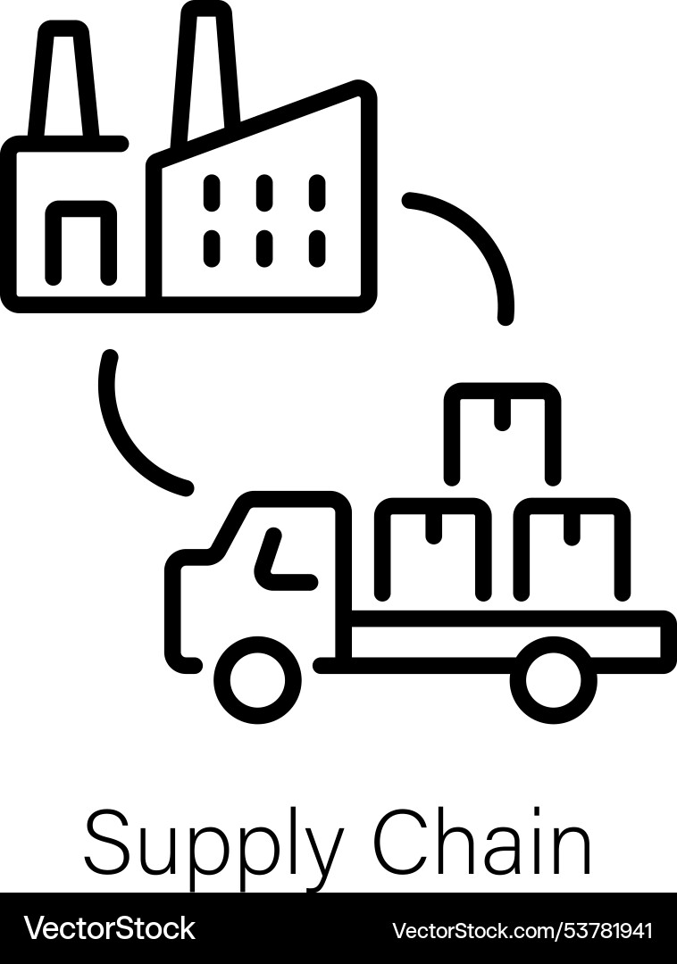 Supply chain Royalty Free Vector Image - VectorStock