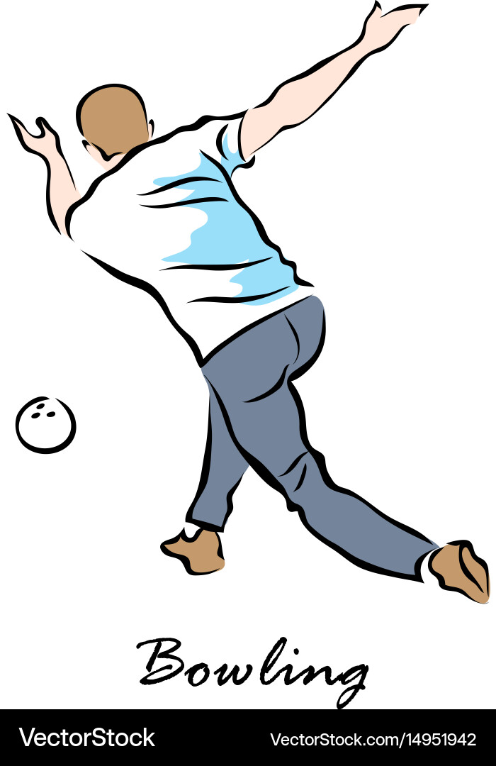 Bowling Royalty Free Vector Image - VectorStock