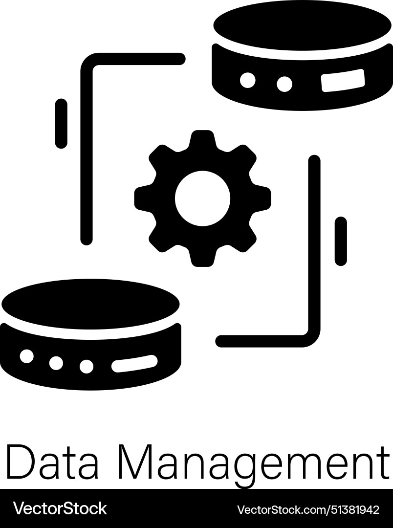 Data management Royalty Free Vector Image - VectorStock