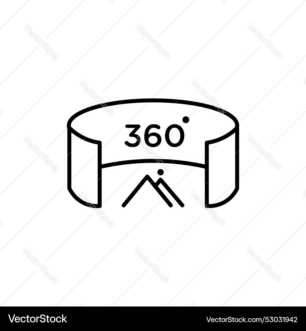 Tour virtual icon isolated on white background Vector Image