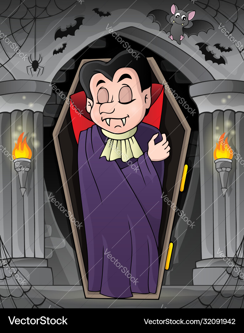 Vampire theme image 5 Royalty Free Vector Image