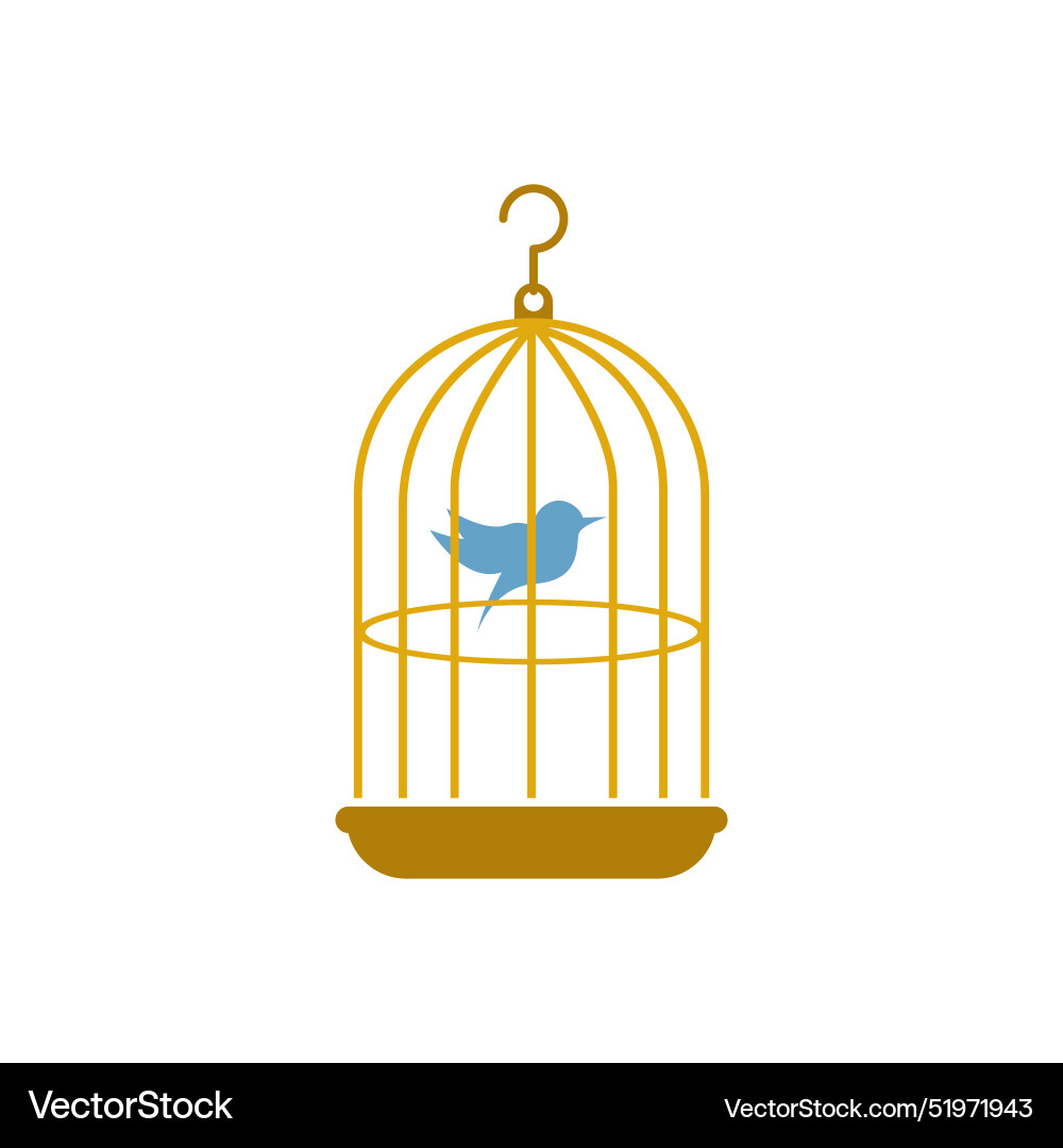 Bird cage logo icon Royalty Free Vector Image - VectorStock