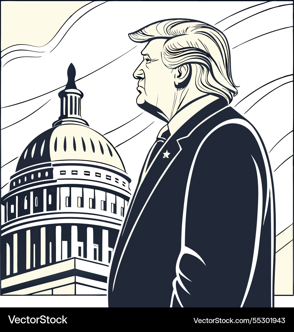 Donald trump you missed image Royalty Free Vector Image