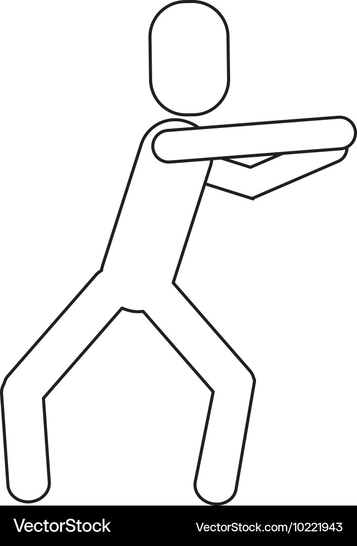 Man pictograph dancing icon Royalty Free Vector Image