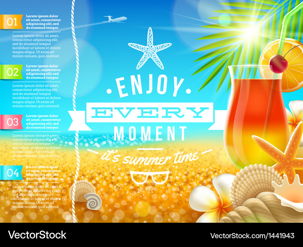 Summer Vacation Infographics Vector Images (over 6,200)