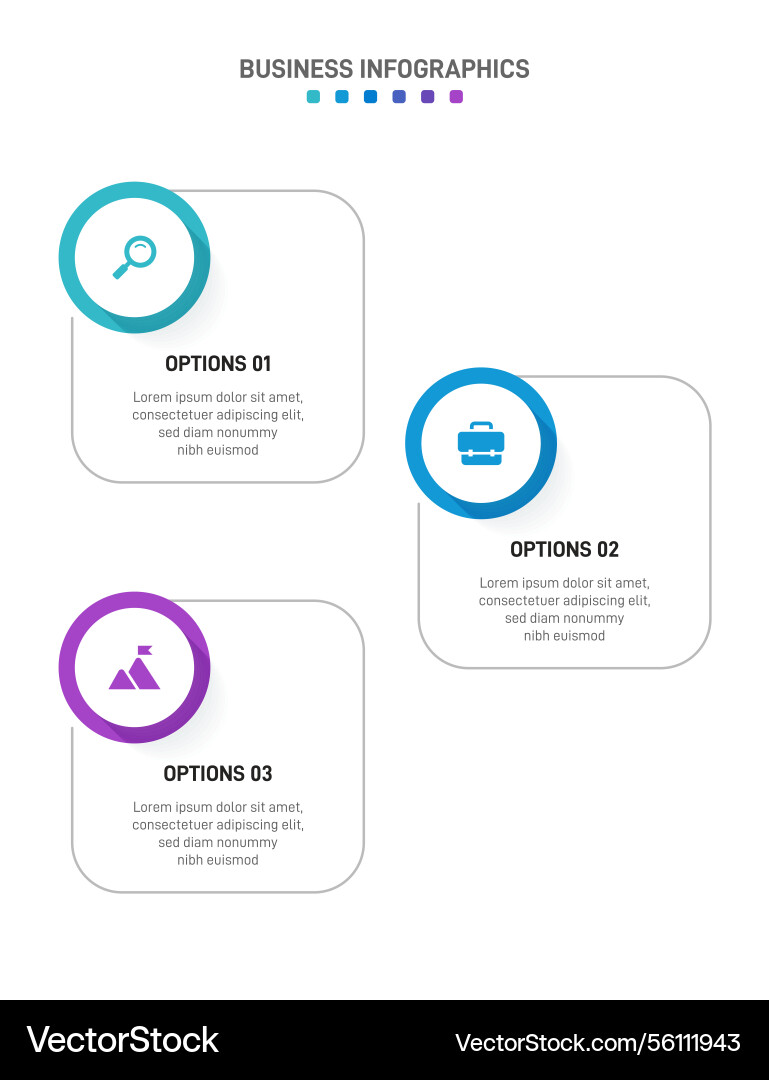 Vertical progress bar featuring 3 arrow-shaped Vector Image