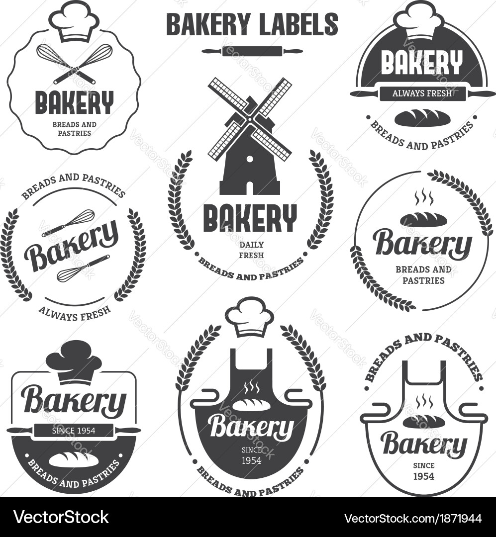 Bakery labels 1 Royalty Free Vector Image - VectorStock