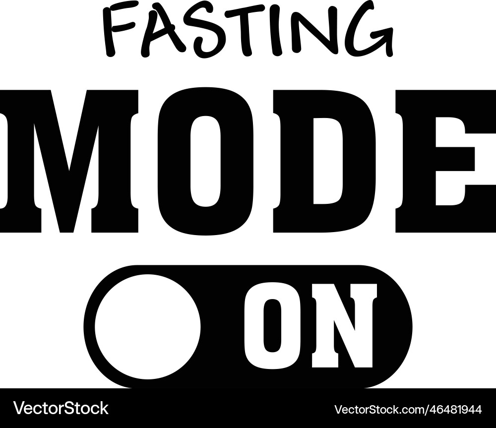Fasting mode Royalty Free Vector Image - VectorStock
