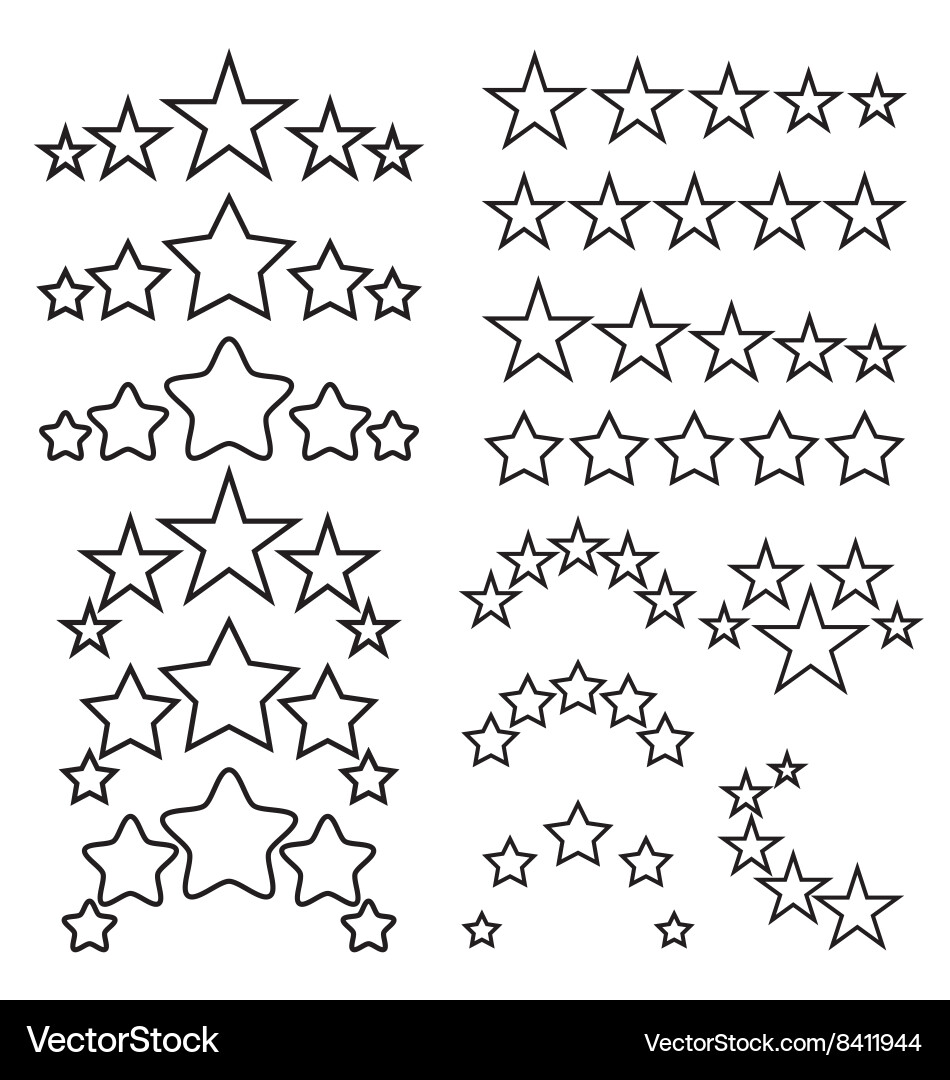 Five-star quality icons Royalty Free Vector Image