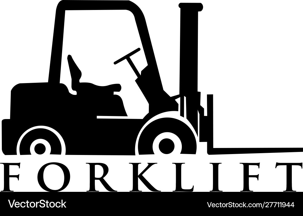 Forklift truck Royalty Free Vector Image - VectorStock