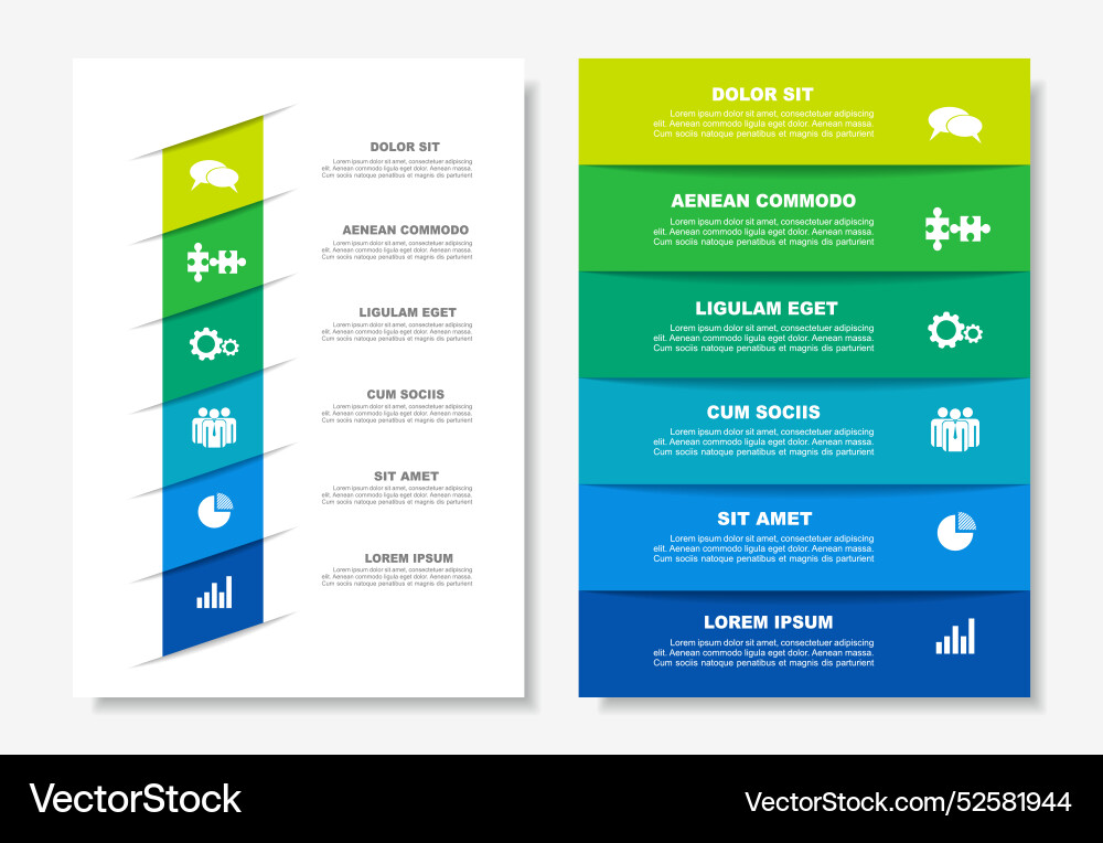 Infographic design template with place Royalty Free Vector
