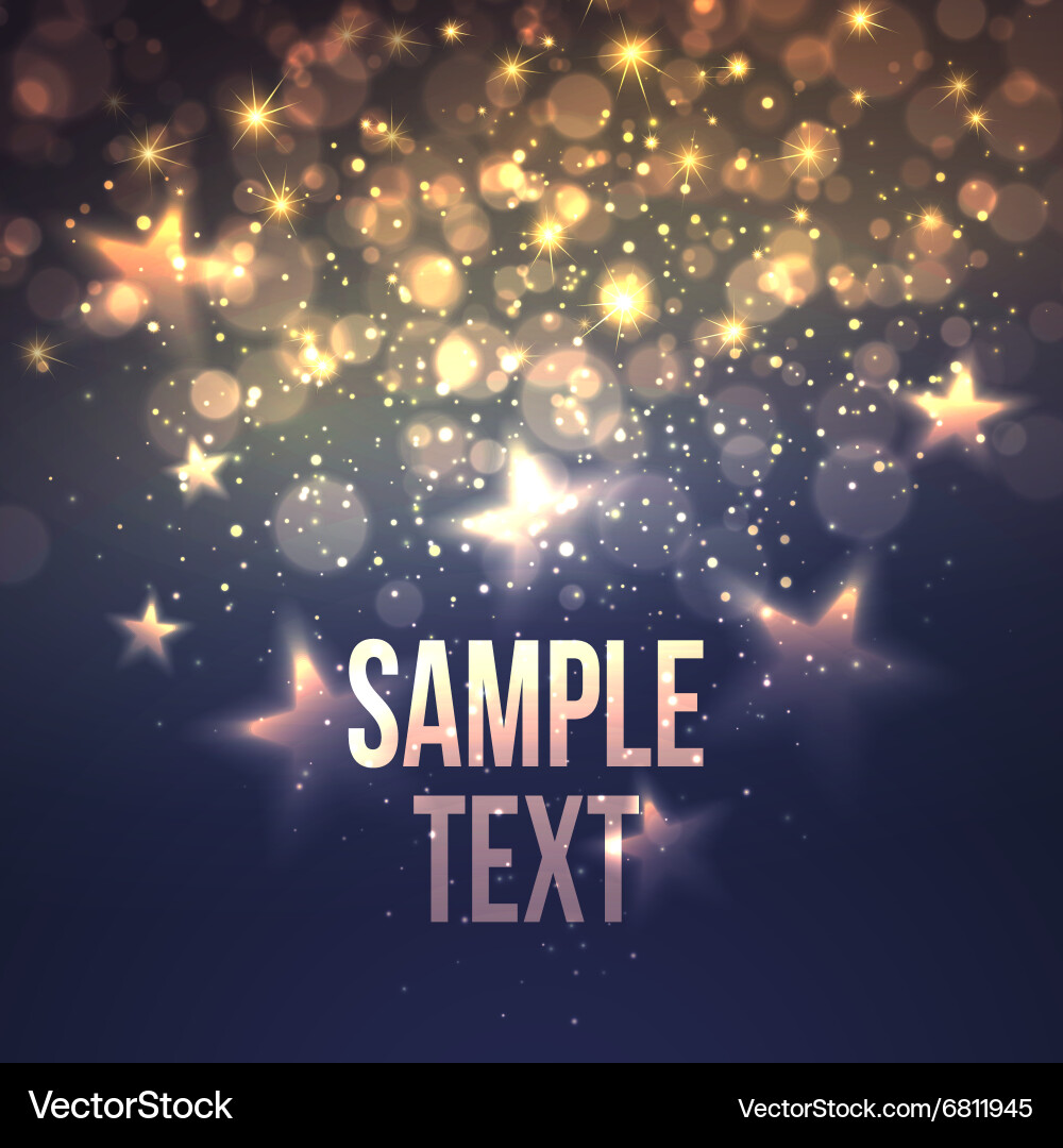 Defocused Star Sparkle Background Royalty Free Vector Image