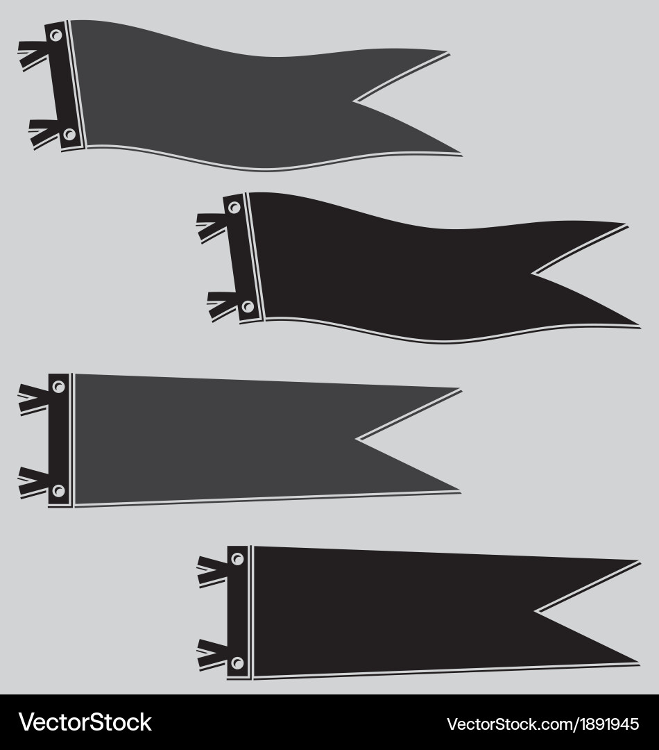 Pennants Royalty Free Vector Image - VectorStock