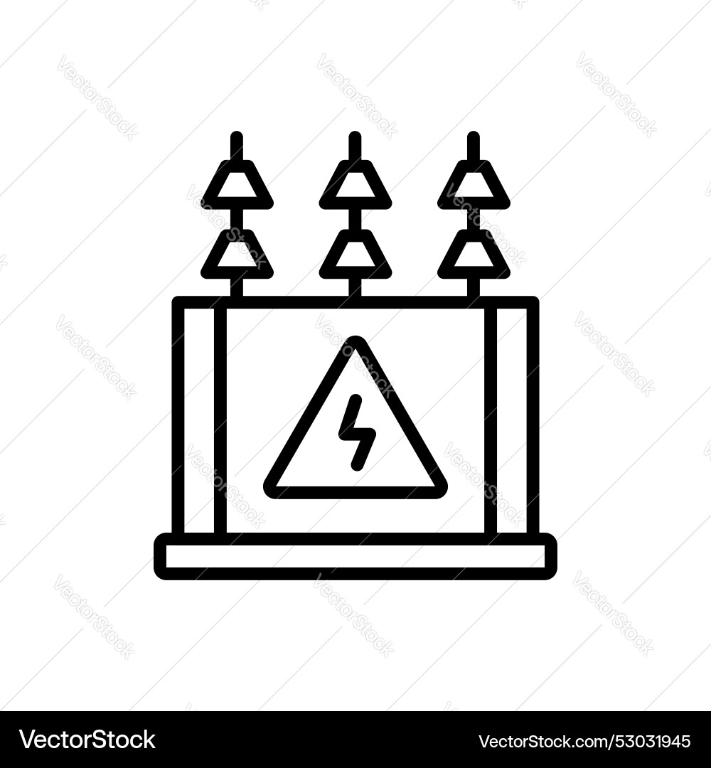 Transformer icon isolated on white background Vector Image