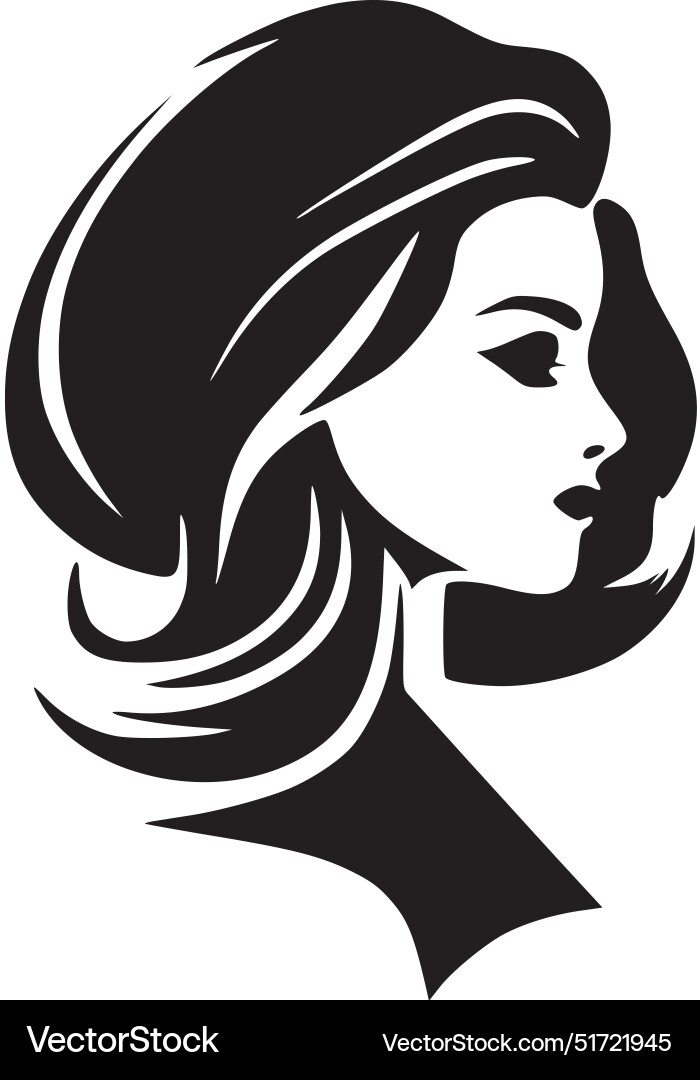 Women - minimalist and simple silhouette Vector Image