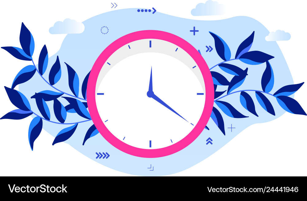 Concept time management Royalty Free Vector Image