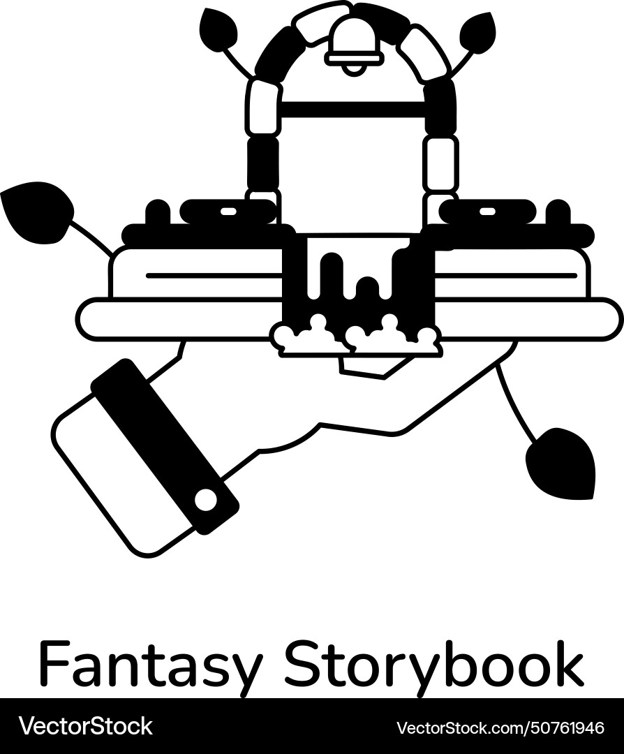 Fantasy storybook Royalty Free Vector Image - VectorStock