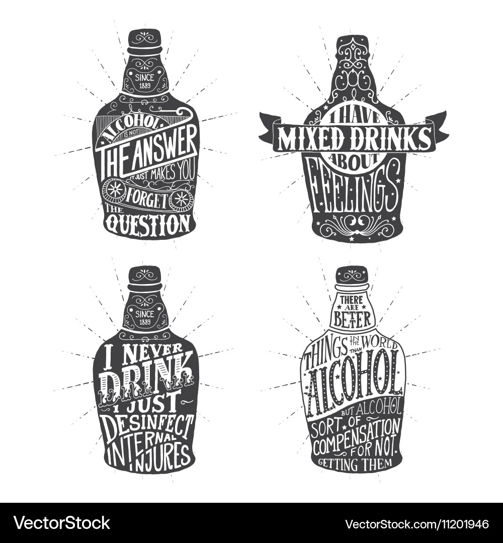 For design of alcohol drink Royalty Free Vector Image