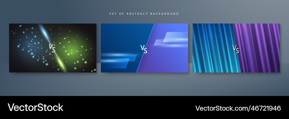 Versus vs background for game battle challenge Vector Image