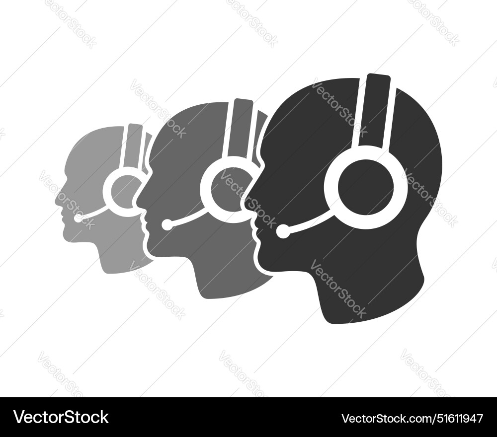 Call center symbol Royalty Free Vector Image - VectorStock