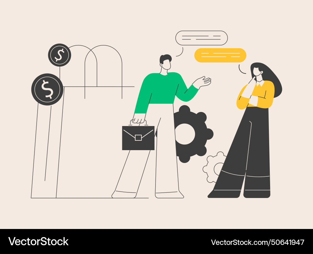 Sales representative abstract concept Royalty Free Vector