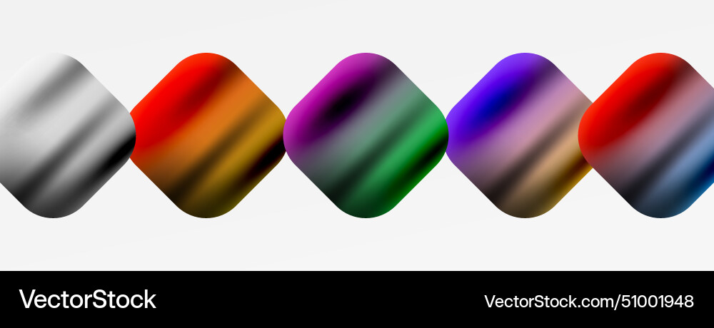 A row of colored squares on white background Vector Image