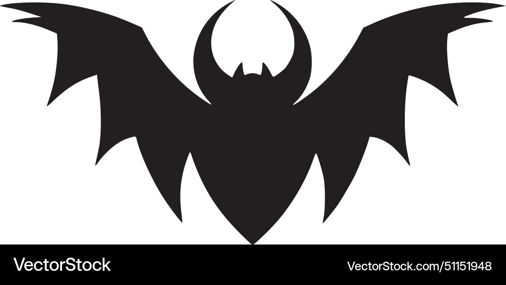 Bat - black and white isolated icon Royalty Free Vector