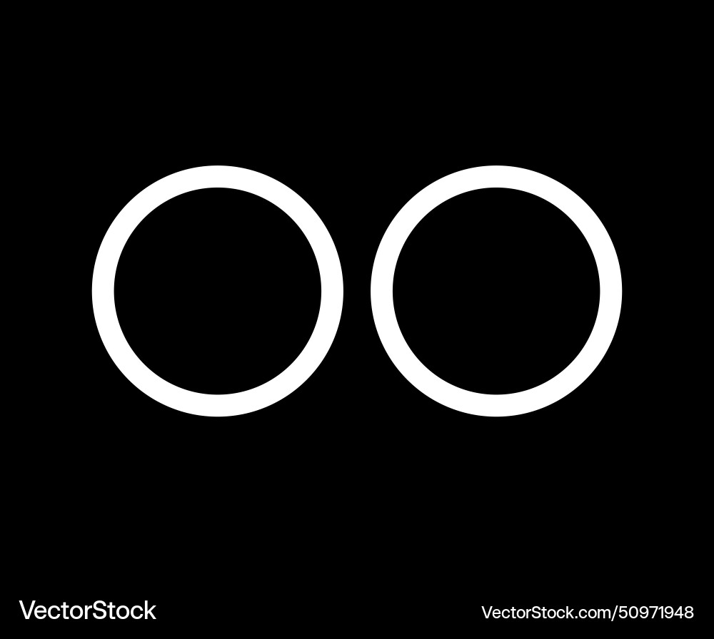 Circle Shape Outline Stroke Black And White Symbol