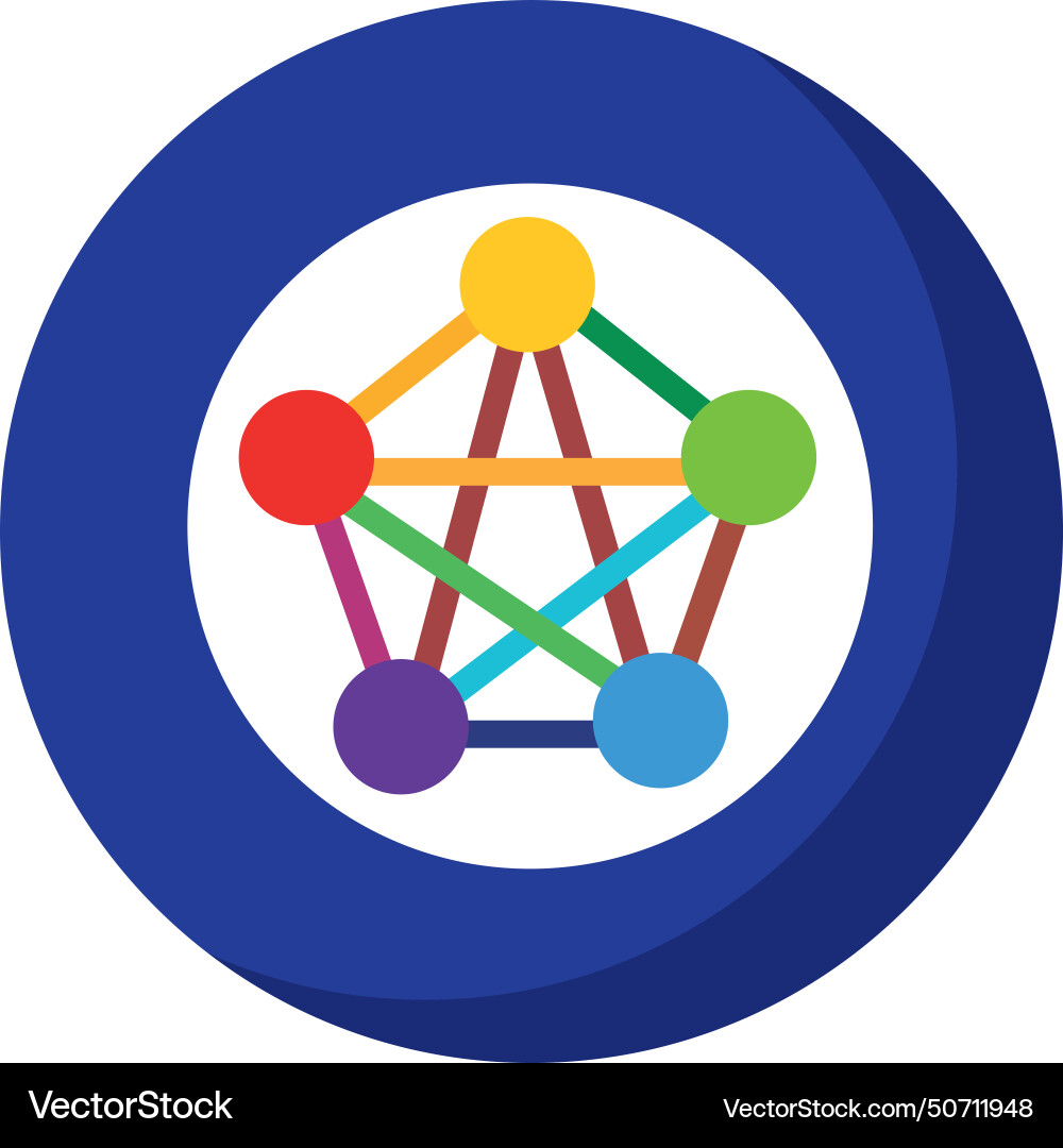 Fediverse network social Royalty Free Vector Image