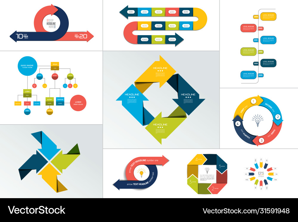 Infographic element big set Royalty Free Vector Image