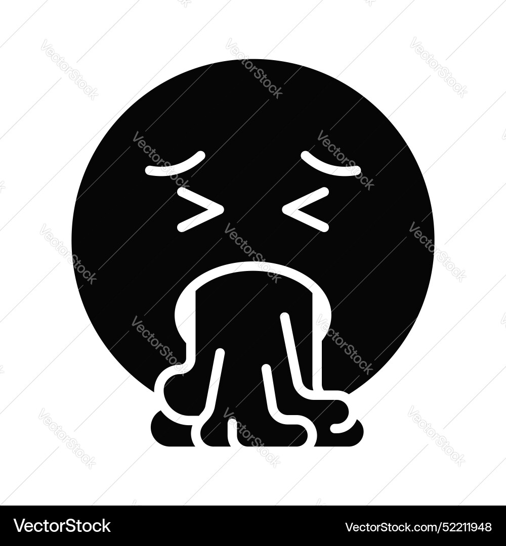 Vomiting Royalty Free Vector Image - VectorStock