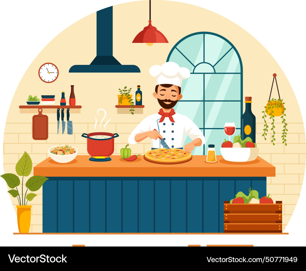 Italian food restaurant or cafeteria Royalty Free Vector