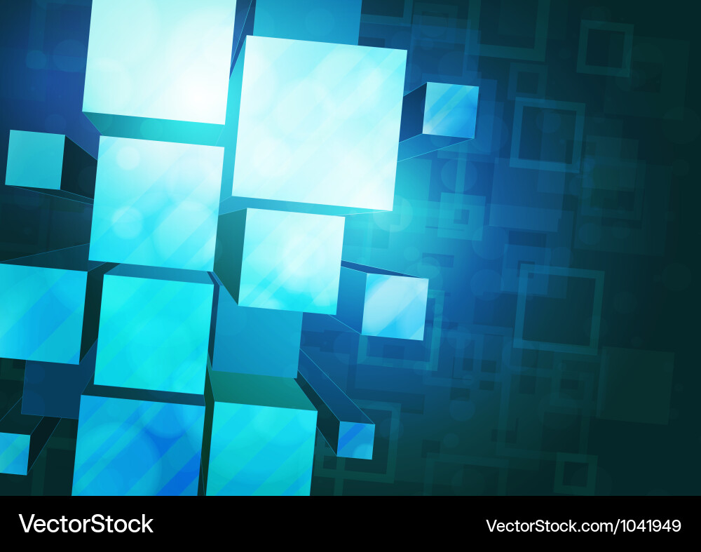 Prismatic Blue Background Royalty Free Vector Image