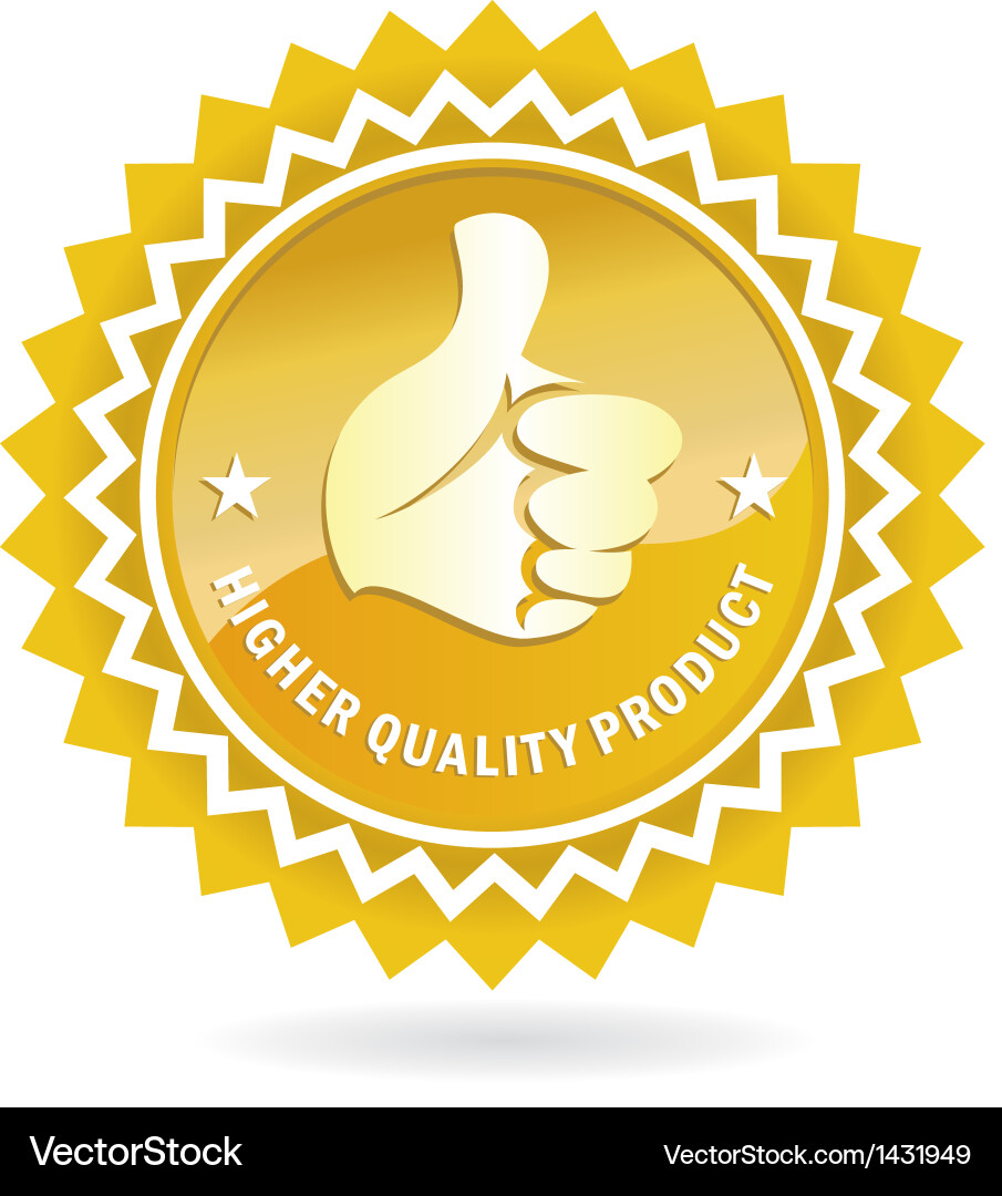 Quality Marks & Awards Royalty Free Vector Image