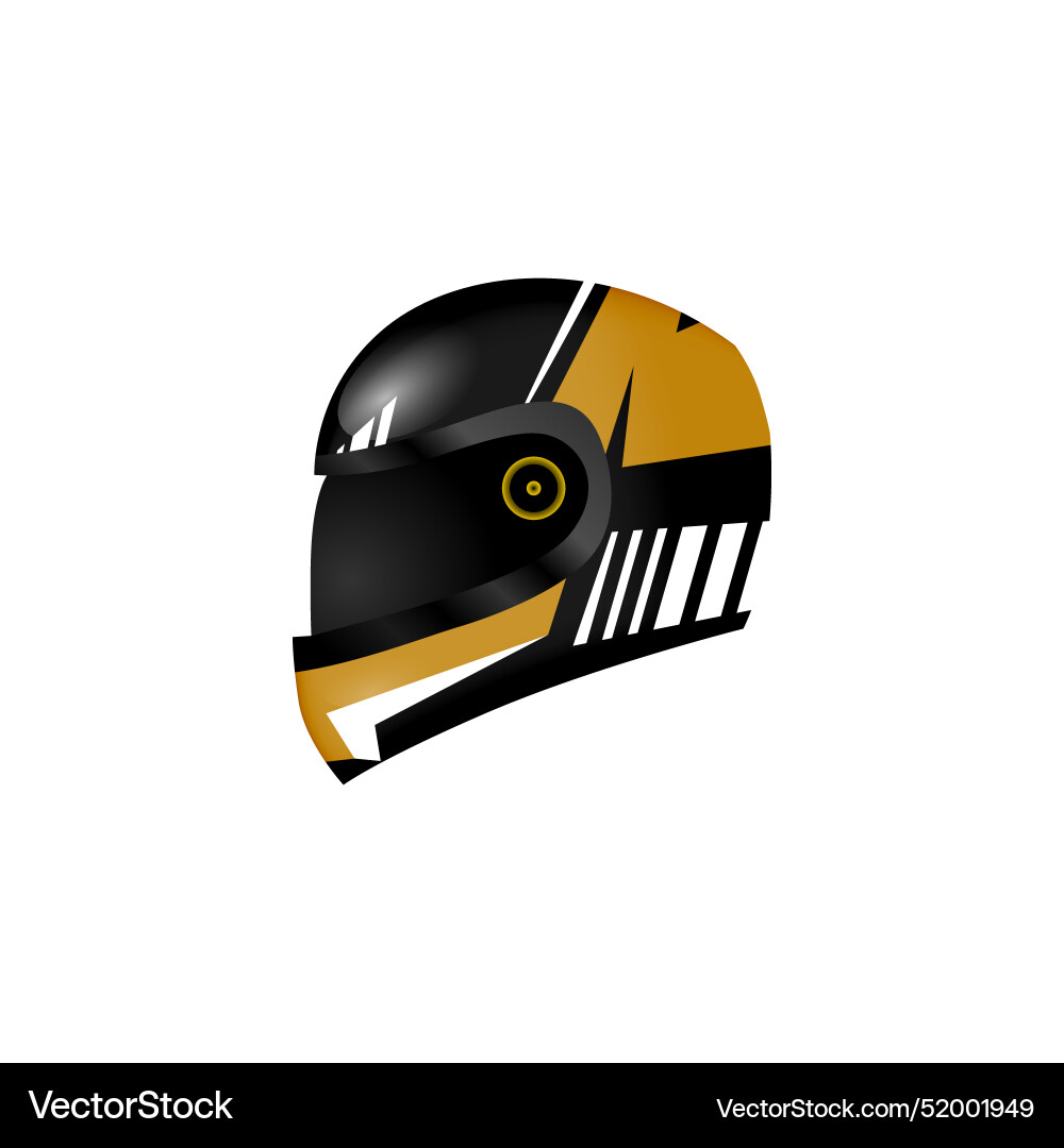 Sport racing motorcycle helmet graphic Royalty Free Vector