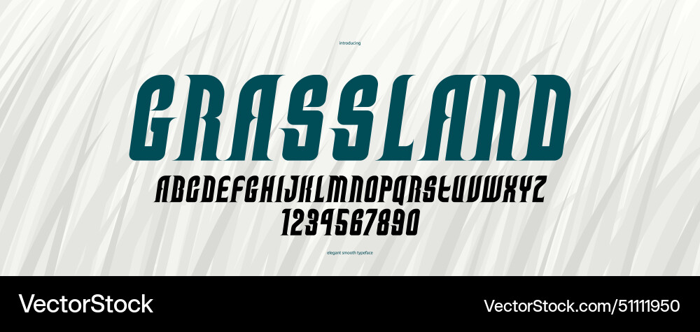 Luxury elegant font for logos and emblems modern Vector Image