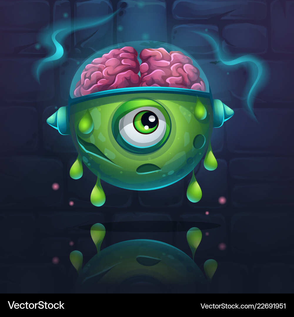 Cartoon slug magic Royalty Free Vector Image - VectorStock