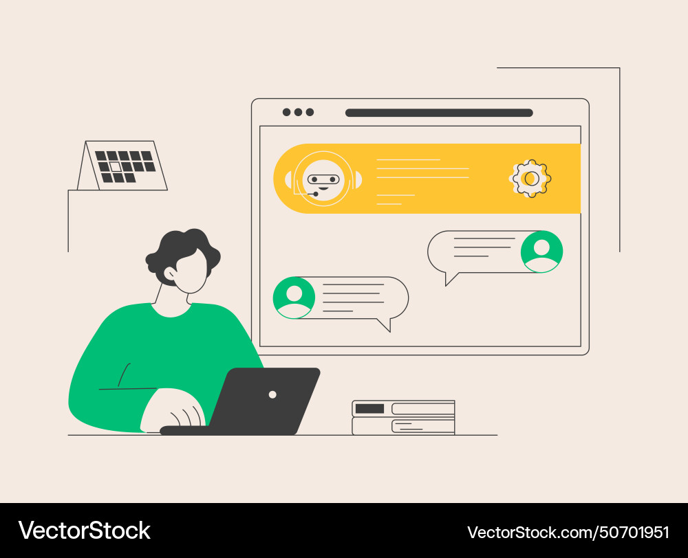 Customer self-service abstract concept Royalty Free Vector