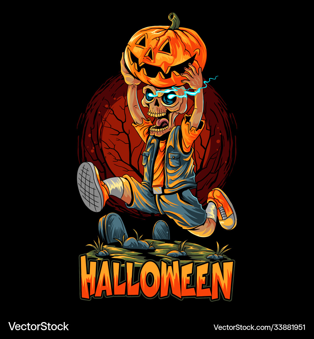 Running Pumpkin Vector Images (over 190)